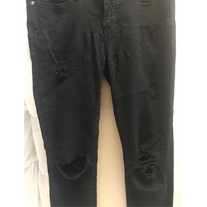 PAIGE | Jeans | Paige Blacked Ripped Jeans | Poshmark